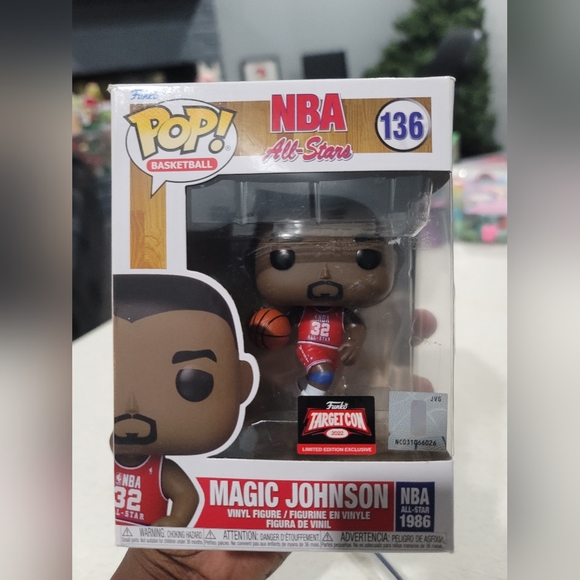 Toys | Funko Pop Basketball Magic Johnson 136 Nba All Stars 1986 Vinyl ...